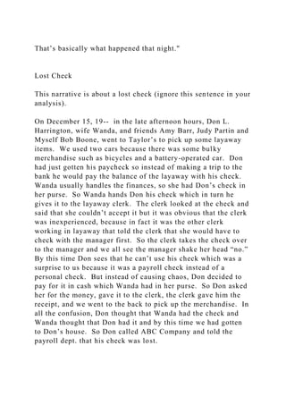 Missing Money This statement was taken from a security guard. .docx