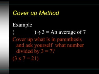 Missing Numbers in the Data | PPTX