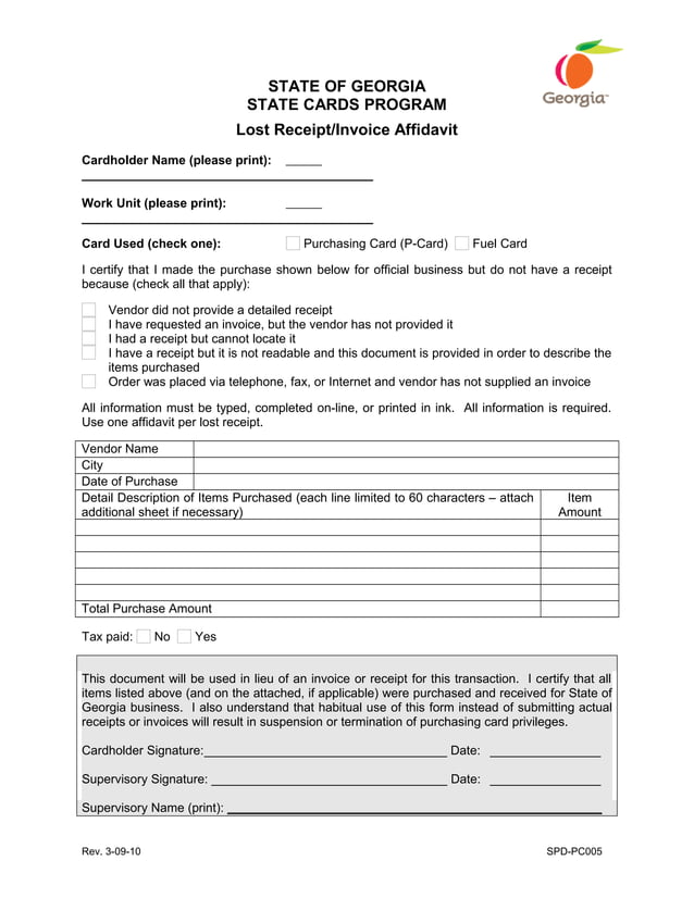 Missingreceiptform | DOC | Credit Cards | Personal Debt