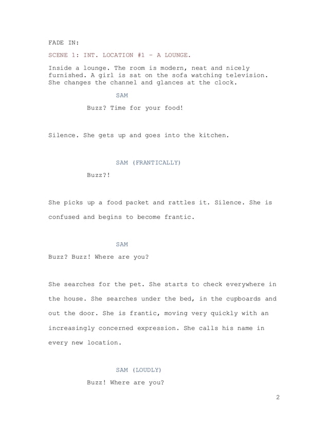 Missing script | DOCX