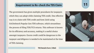 How to Claim Missing TDS Information in Form 26AS? Know It Here | PPT