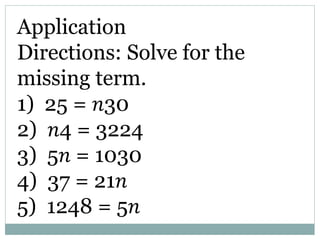Finding the missing Term in a Proportion.pptx