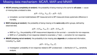 Missing value imputation (slide) | PDF