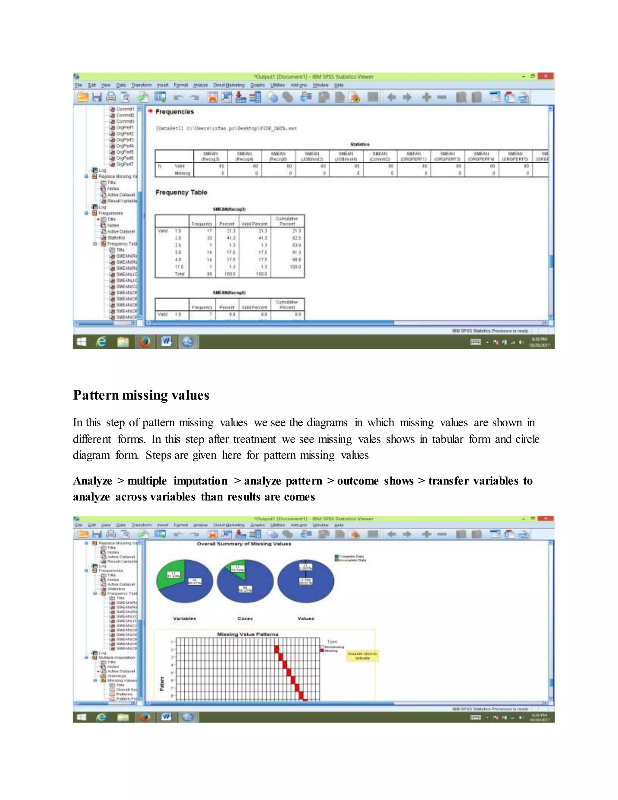 Missing values identify | DOCX