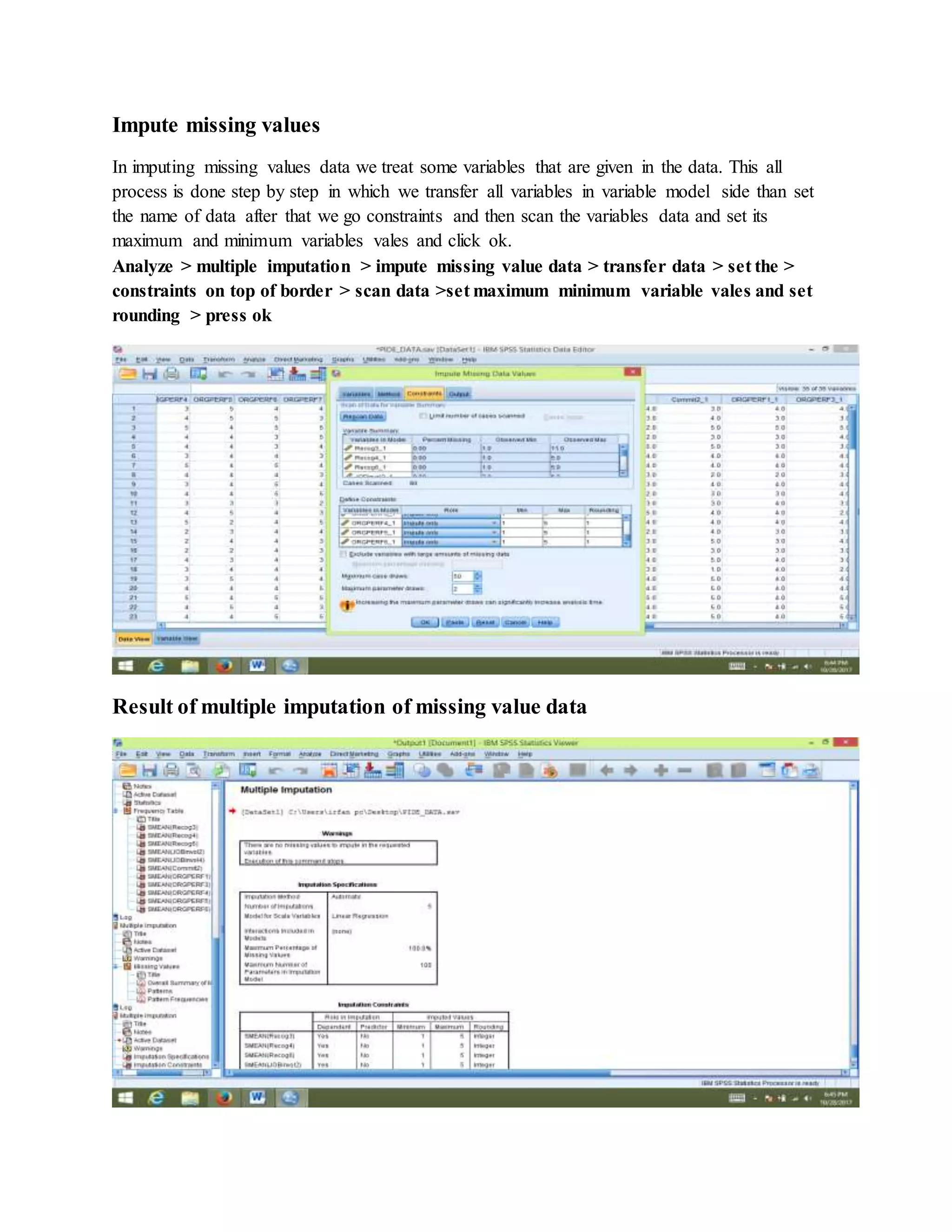 Missing values identify | DOCX