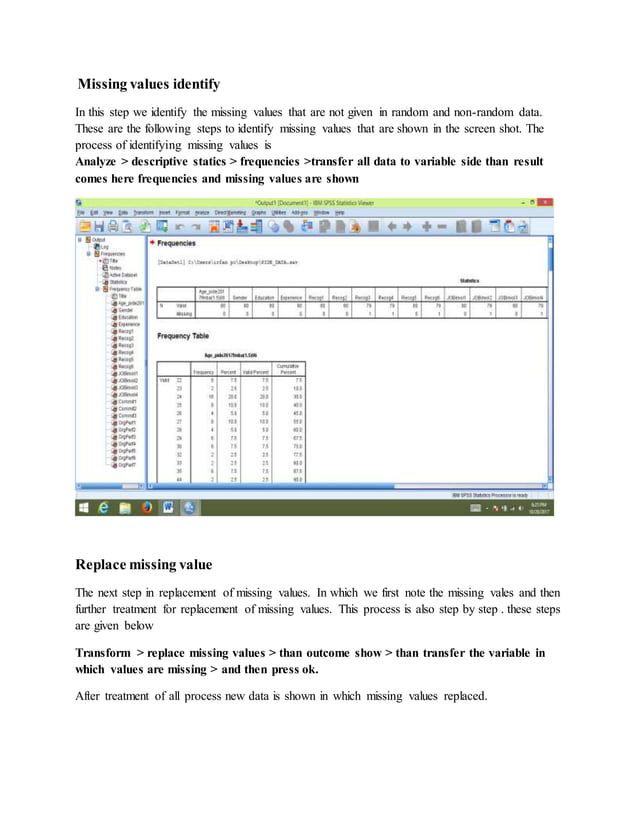 Missing values identify | DOCX