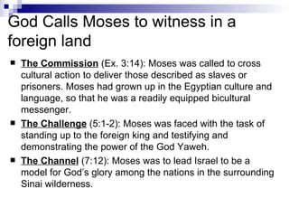 Missio Dei as revealed in Exodus | PPT