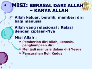 Missio dei – misi allah | PPT