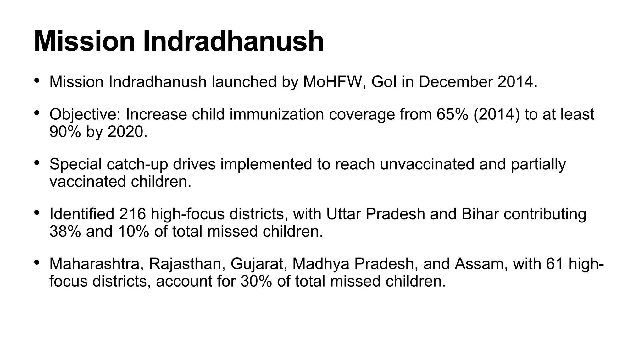 Mission Indradhanush: A mission by the GOI.pptx
