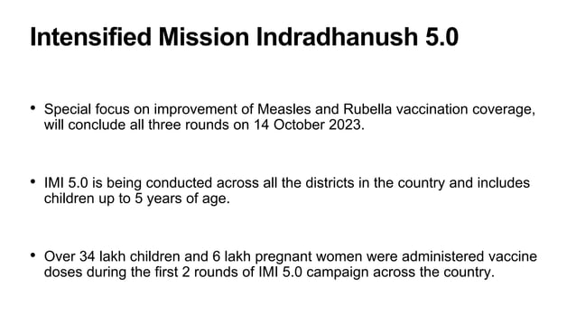 Mission Indradhanush: A mission by the GOI.pptx | Infectious Diseases ...