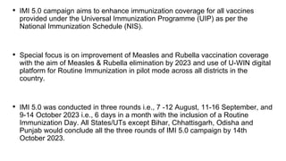Mission Indradhanush: A mission by the GOI.pptx | Infectious Diseases ...