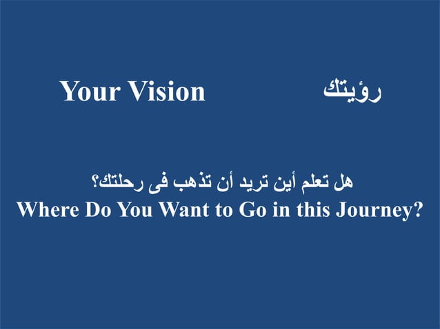 Workshop Session: Mission & Vision, By: Mr.Omar Shawky | PPT