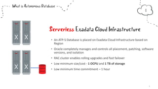 Autonomous Database Explained | PDF