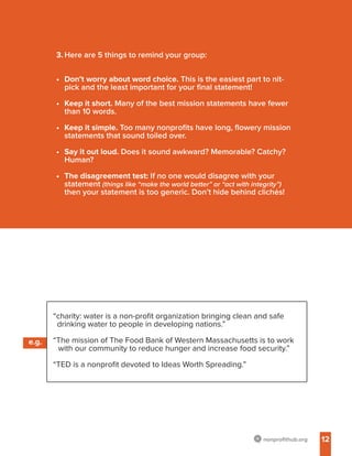Mission statement-exercise | PDF