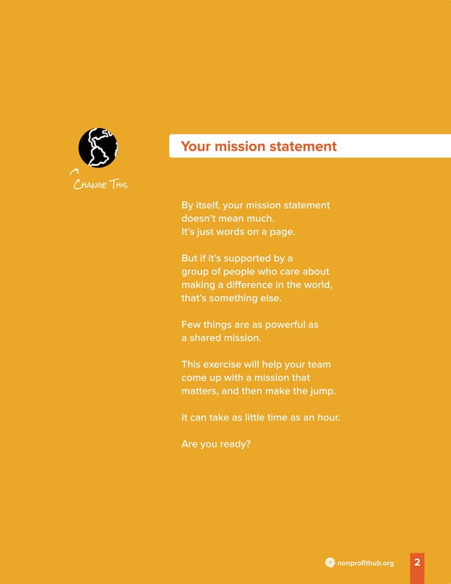 Mission statement-exercise | PDF | Non-Profit Organizations | Industries