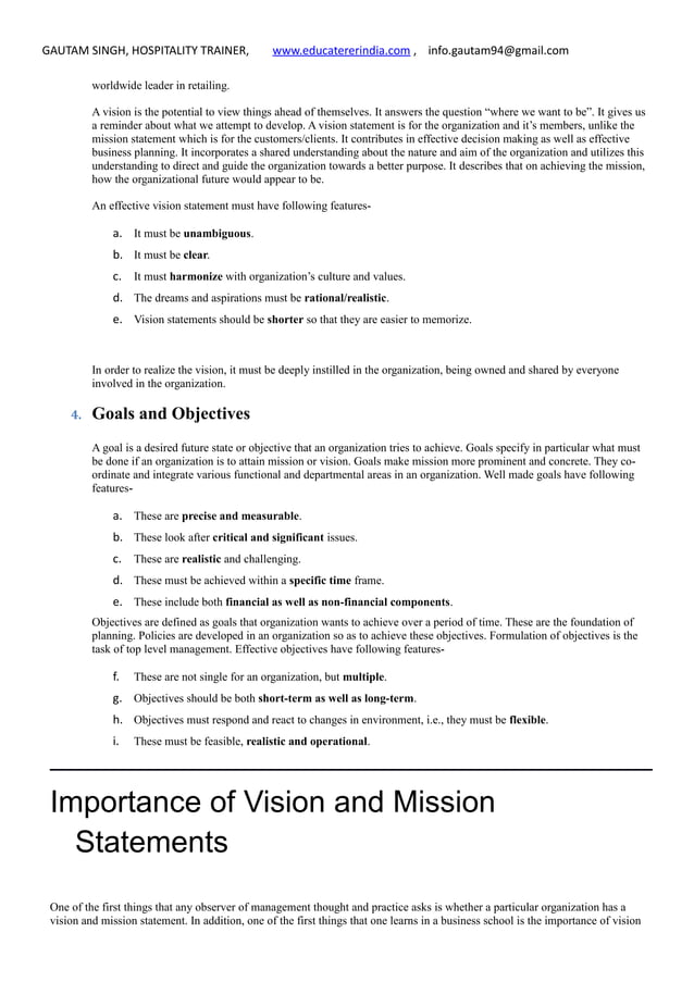 Mission vission | PDF