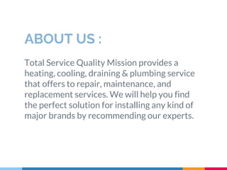 Plumbing Services Mission | PPTX
