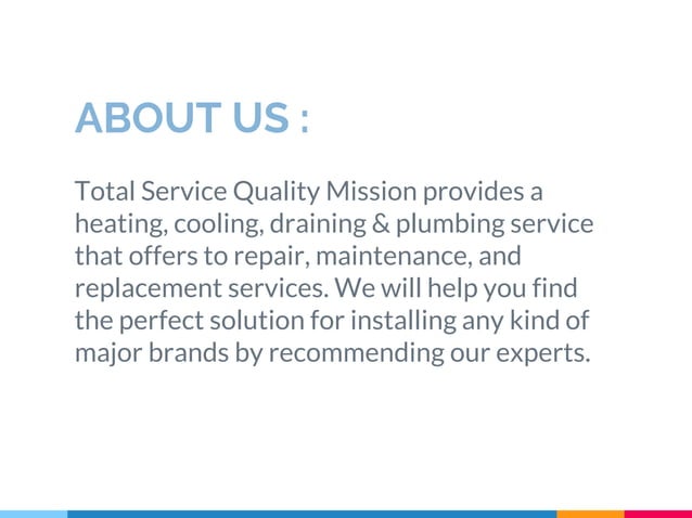 Plumbing Services Mission | PPTX
