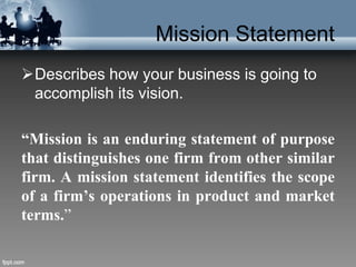 Mission and Objectives | PPTX