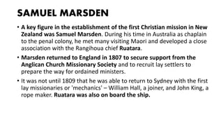 THE CHRISTIAN MISSIONARIES IN NEW ZEALAND | PPTX