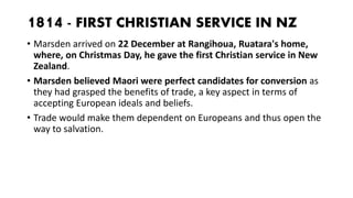THE CHRISTIAN MISSIONARIES IN NEW ZEALAND | PPTX