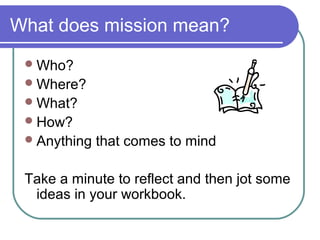 Missionary mindset | PPS