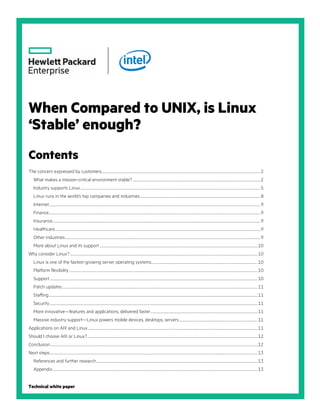 Mission critical linux white paper | PDF | Operating Systems | Computer ...