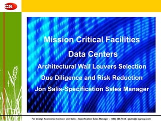 Mission Critical Louver Selection 2012 version | PDF