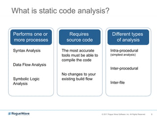 Static analysis works for mission-critical systems, why not yours? | PPT