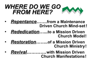 Mission Driven Church | PPT