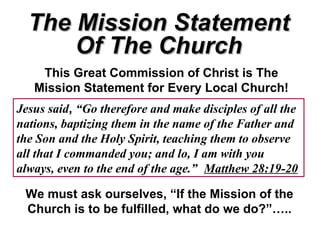Mission Driven Church | PPT