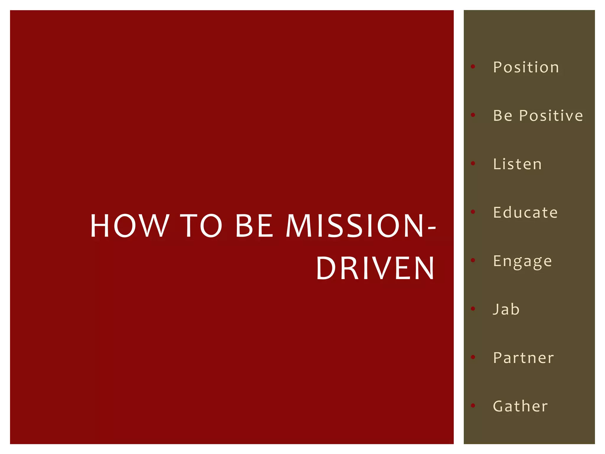 Mission Driven Marketing | PPTX