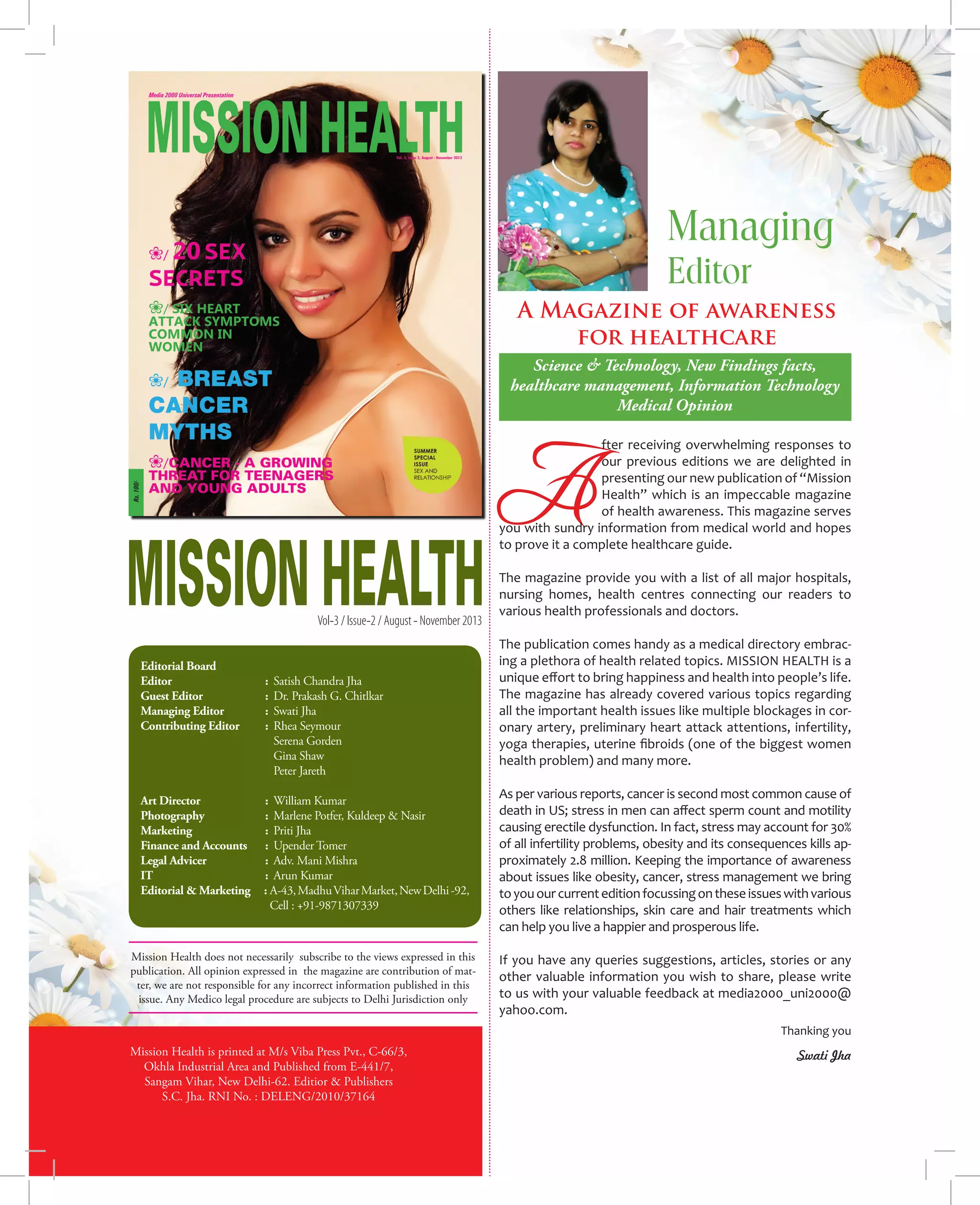 Mission health Magazine, Health Magazine, Magazine Design, Magazine ...