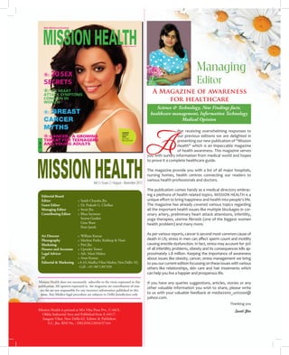 Mission health Magazine, Health Magazine, Magazine Design, Magazine ...