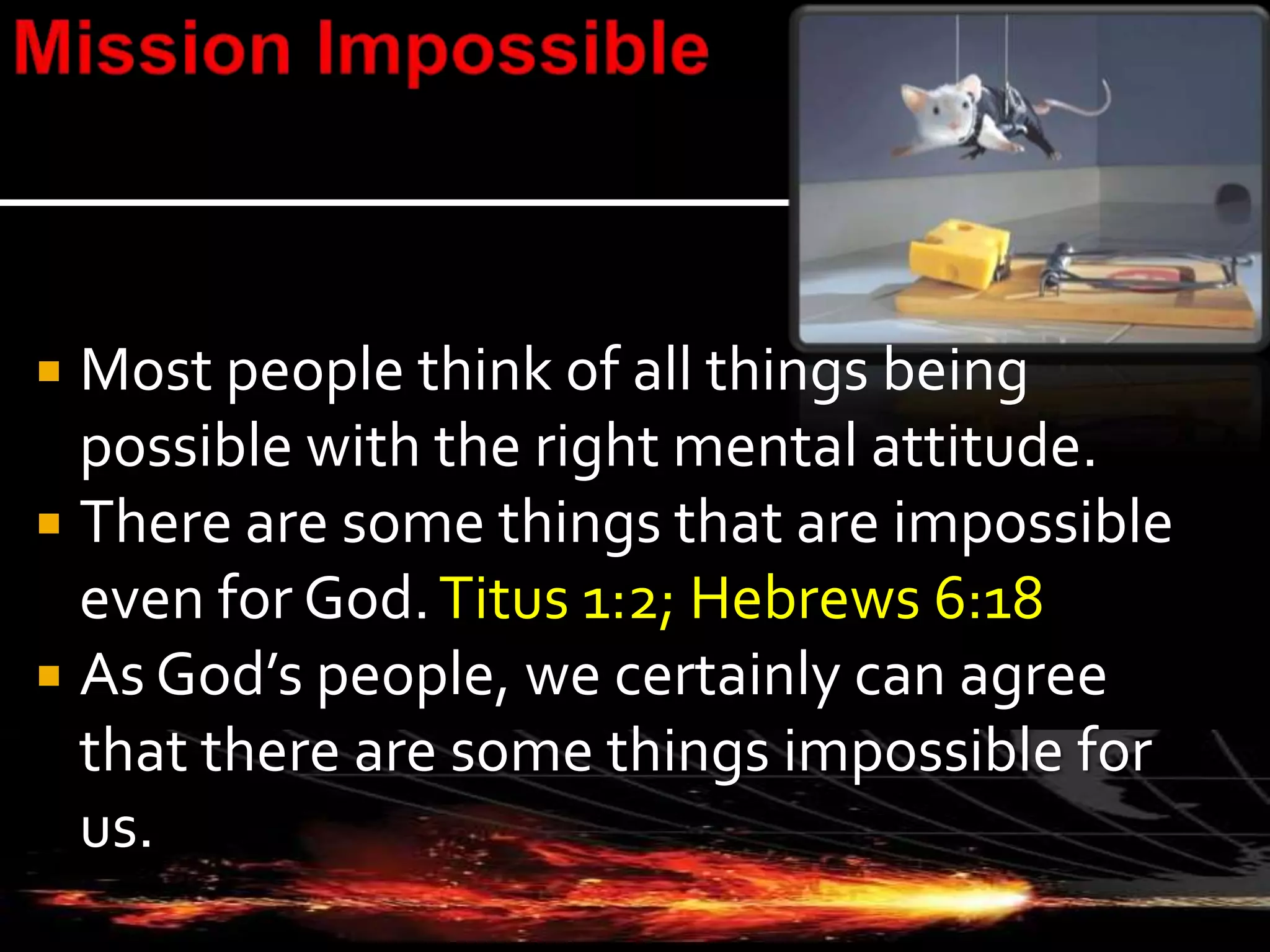 Mission impossible | PPTX