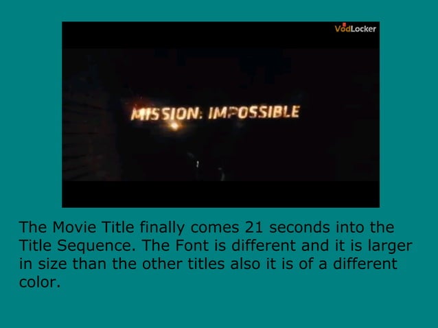 Mission impossible | PPT