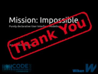 Mission: Impossible --- Purely declarative User Interface Modeling | PDF