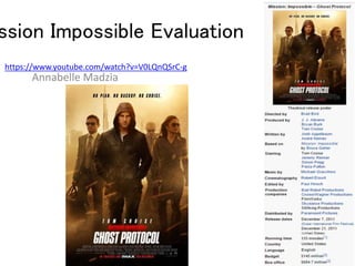 Mission impossible evaluation | PPTX