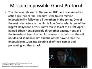 Mission impossible evaluation | PPTX