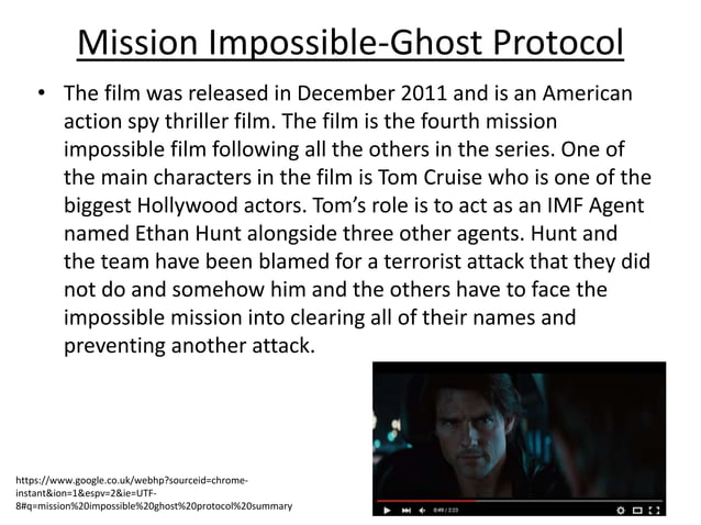 Mission impossible evaluation | PPTX