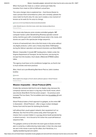 Mission impossible gadgets real world tech show how far we've come ...