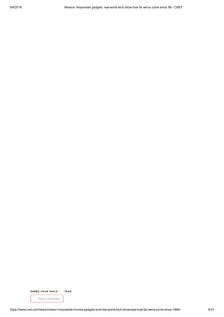 Mission impossible gadgets real world tech show how far we've come ...