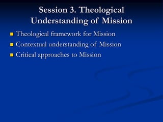 Mission in a world church a ppt sketch | PPT