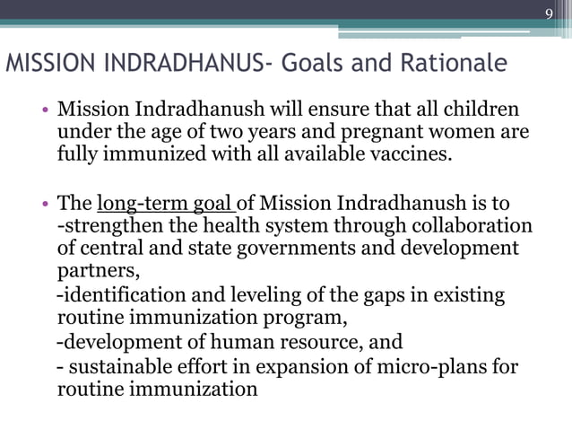 Mission Indradhanush | PPTX | Infectious Diseases | Diseases and Conditions