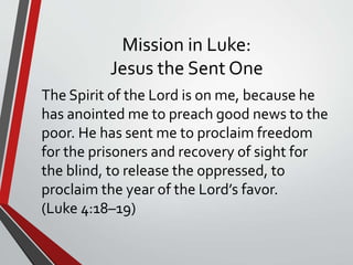 Mission in Luke & Acts | PPT