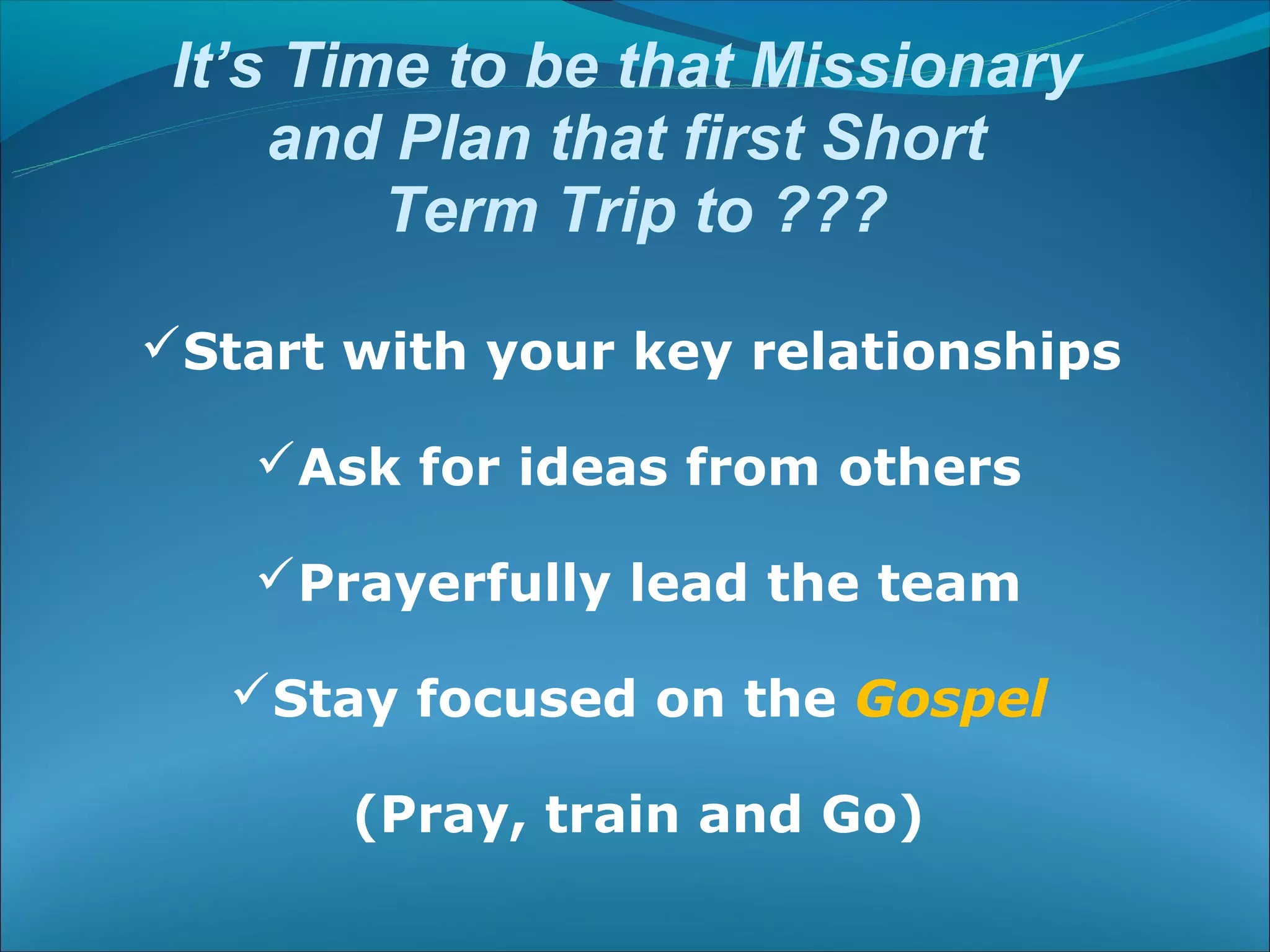 Mission mindset | PPT