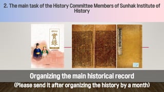 Mission of sun hak institute of history | PPT