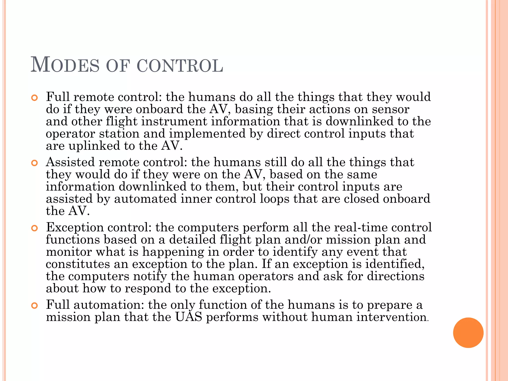 Mission planning and control for UAV's | PDF