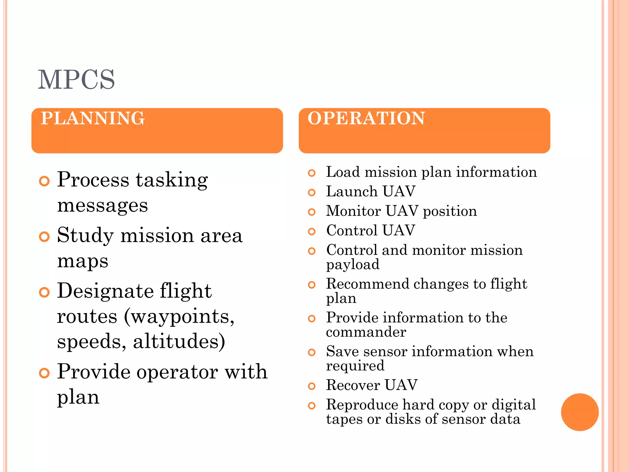 Mission planning and control for UAV's | PDF