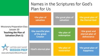 Mission Prep Class: Lesson 10: Teaching the Plan of Salvation (Part 1 ...
